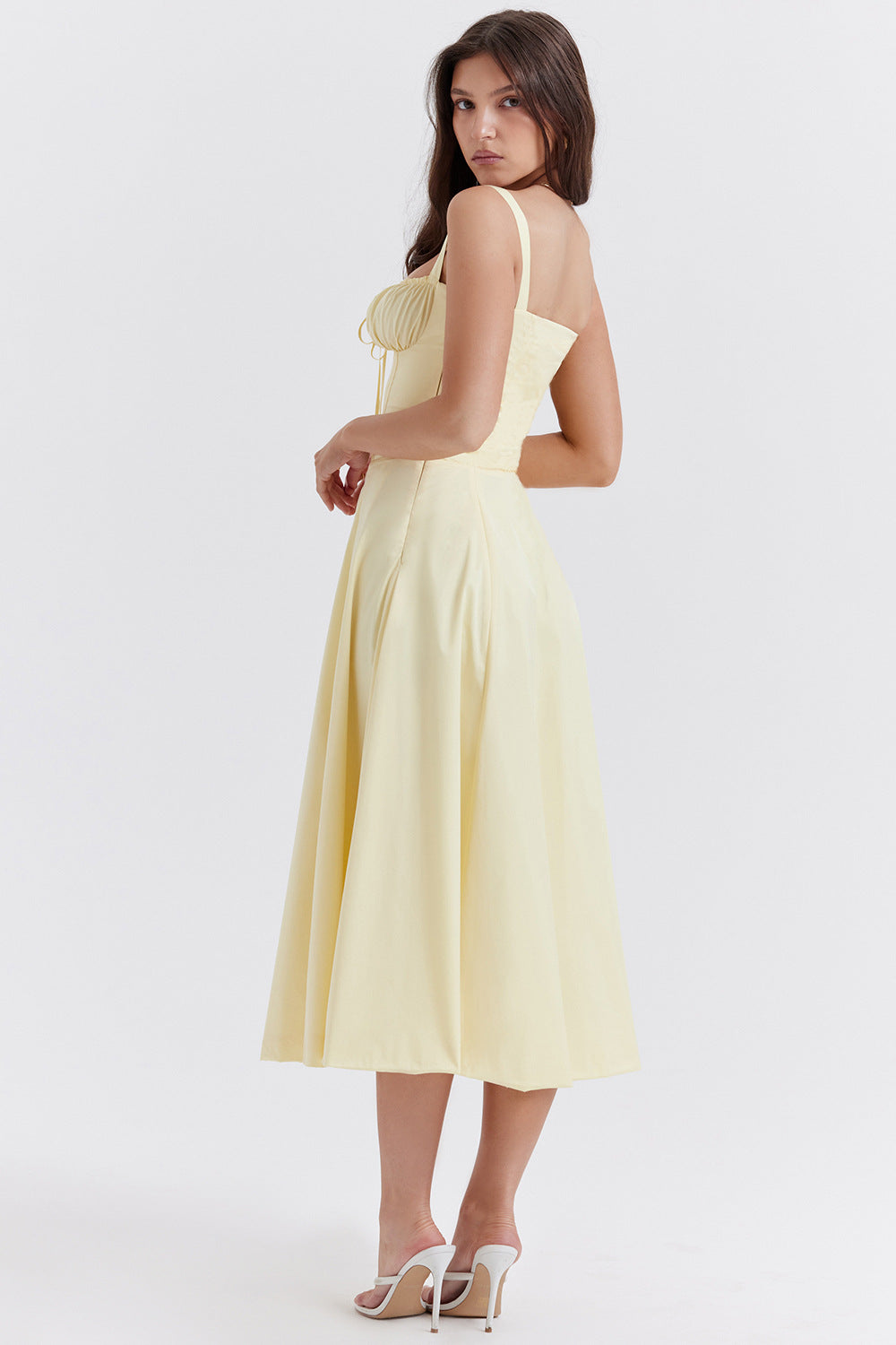 BlossomCurve™ Waist-Shaping Midi Dress – JINEE STORE